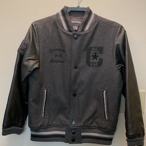 Converse | Jackets & Coats | Kids Converse Varsity Letterman Jacket ...